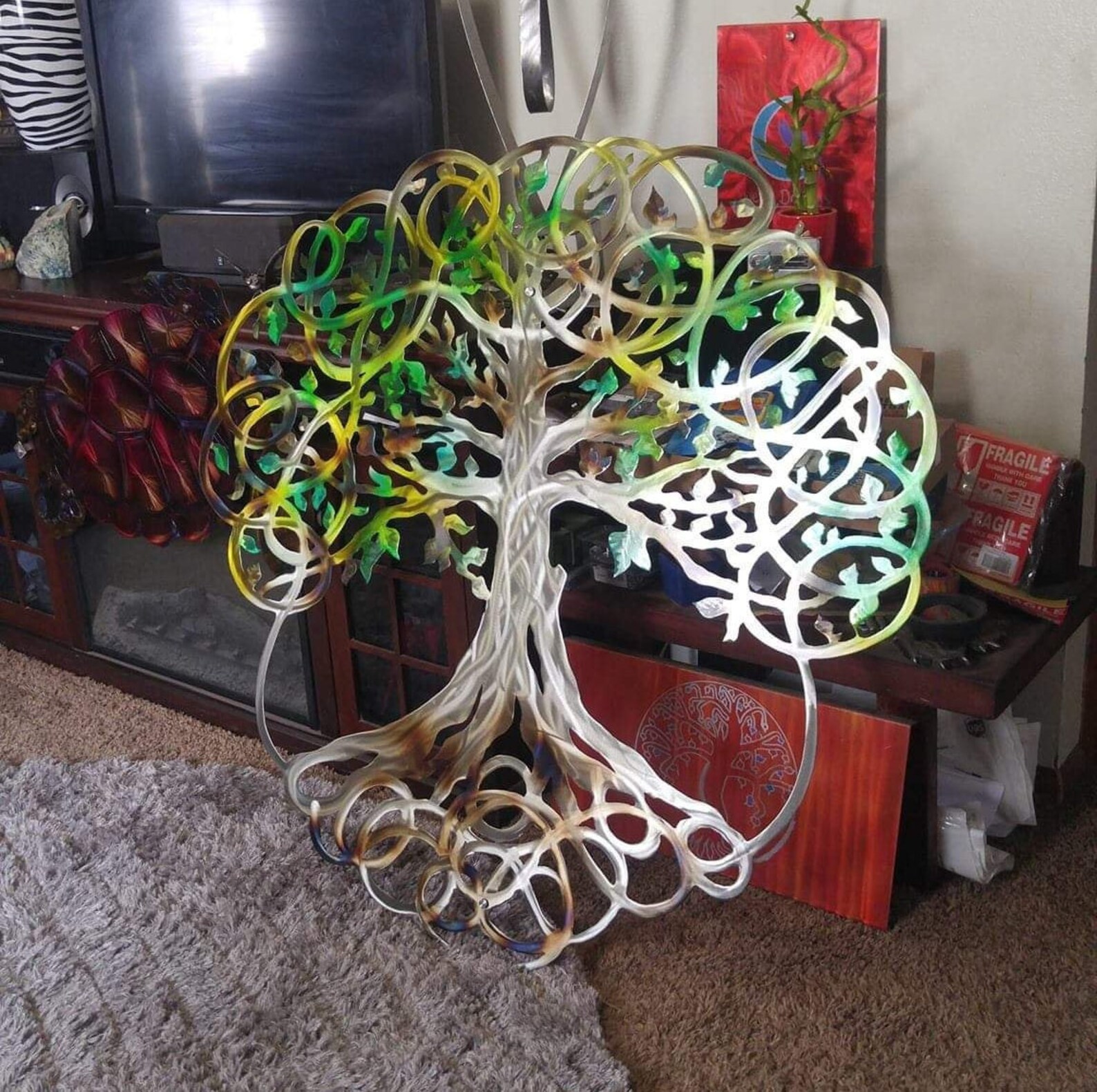 Metal Tree of Life Wall Art Family Roots Home Decor Indoor - Etsy