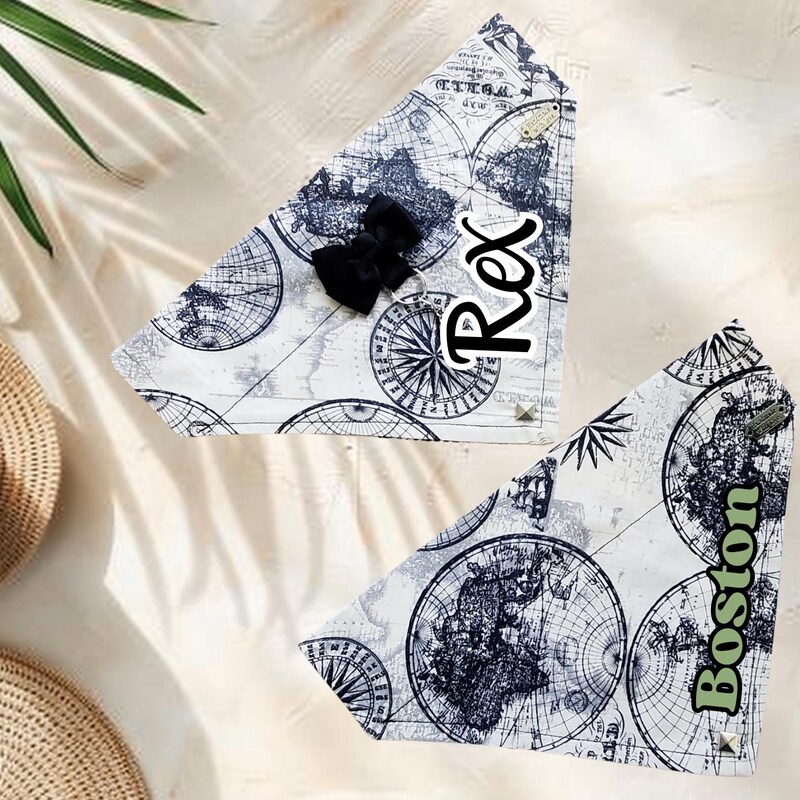 Map Bandana - Etsy