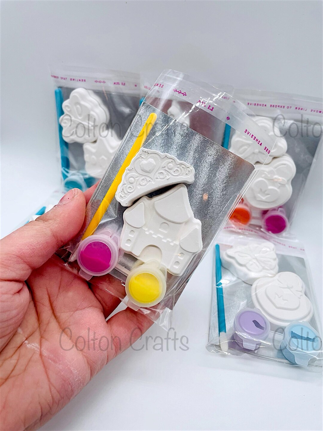 Plaster Princess Themed Paint Your Own Party Favours | Princess Party ...