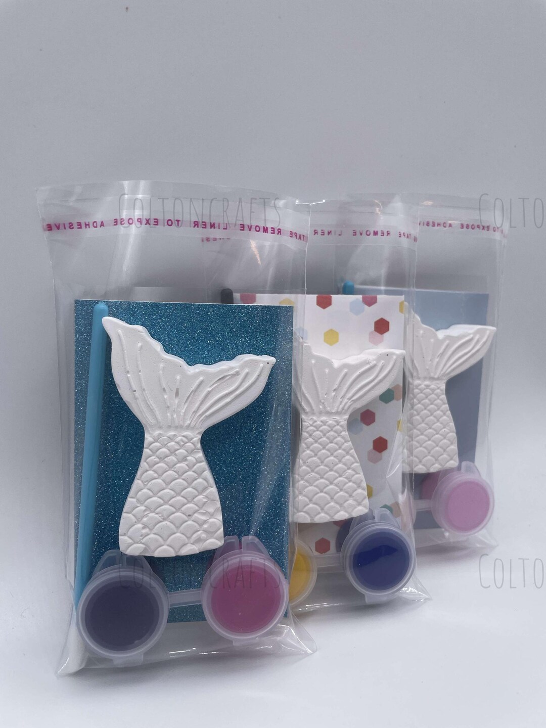 Mermaid Tail Plaster Paint Your Own Ocean Themed Party Bag Fillers ...
