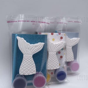 Mermaid Tail Plaster Paint Your Own Ocean Themed Party Bag Fillers ...