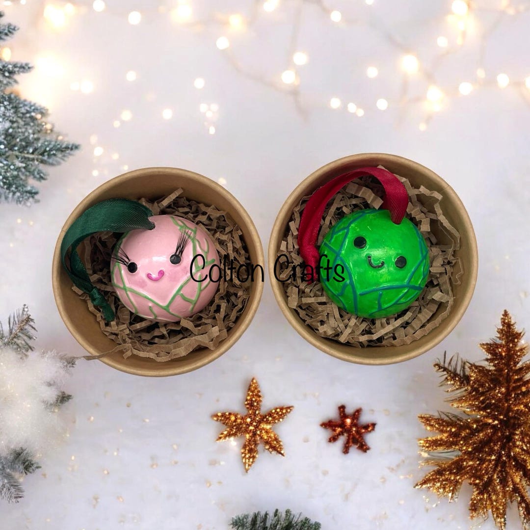 Russell And/or Ima Sprout Hand-painted Christmas Bauble Decoration Flat ...