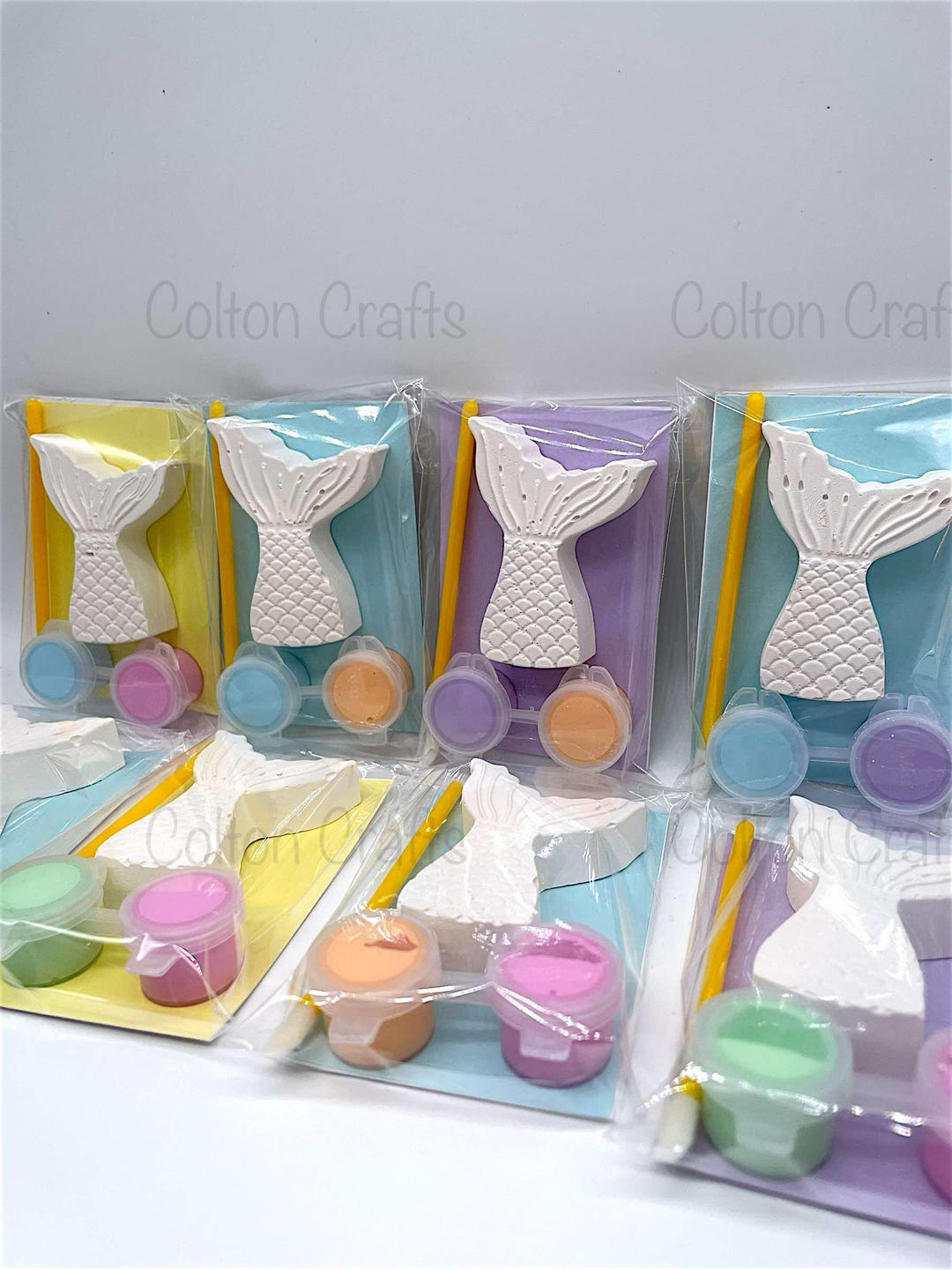 Mermaid Tail Plaster Paint Your Own Ocean Themed Party Bag Fillers ...