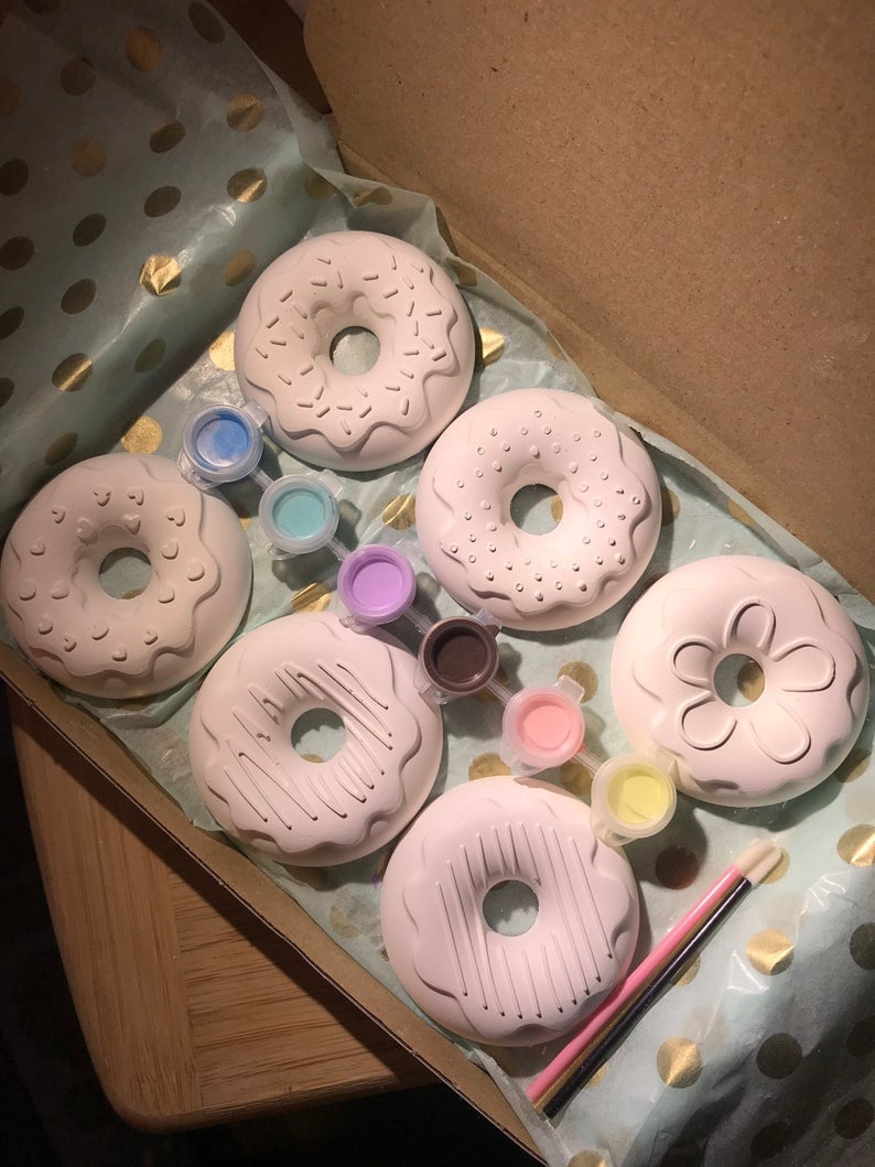 DIY Donut Painting Craft Box, Kids Activity Kit - Etsy
