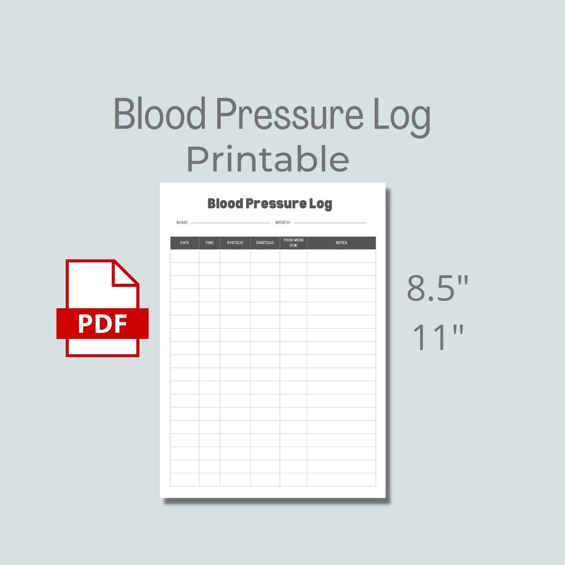 Blood Pressure Log, High Blood Pressure Tracker, Low Blood Pressure ...