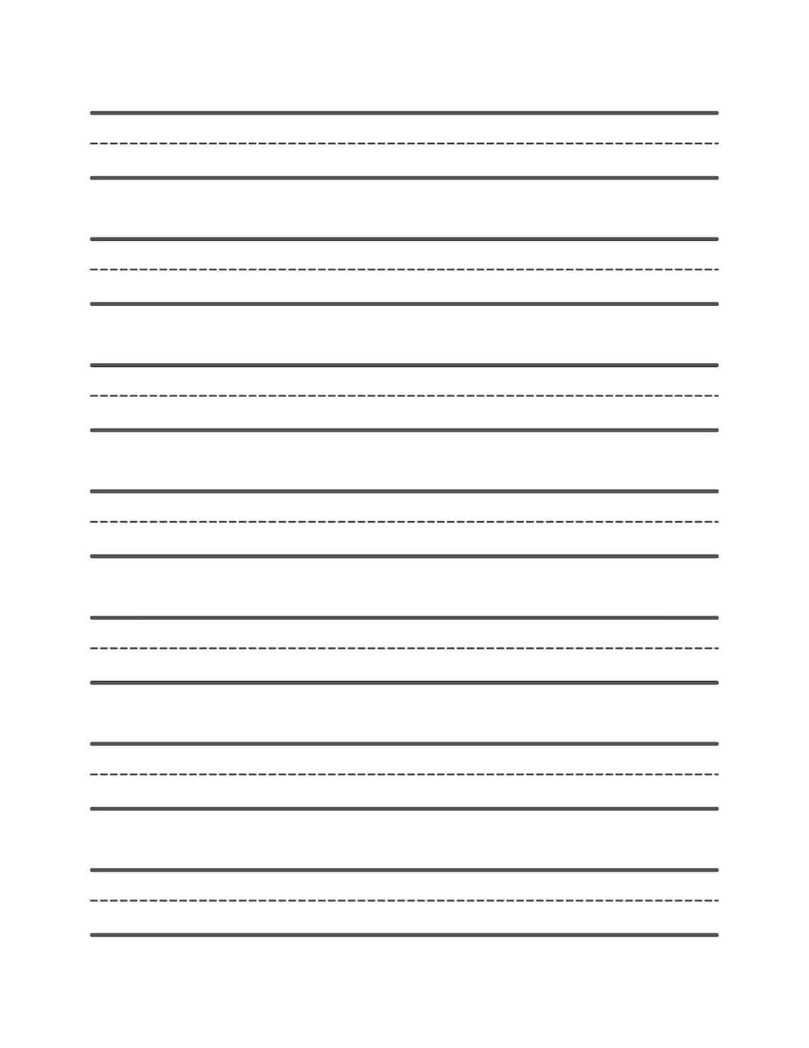 Printable Kids Handwriting Practice Paper, PDF Download - Etsy