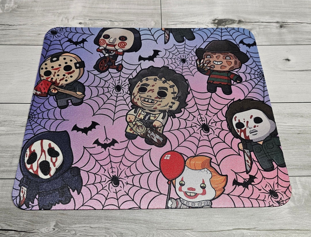 Horror Movie, Chibi Character, Mouse Pad, Gaming Mat, READY TO SHIP - Etsy