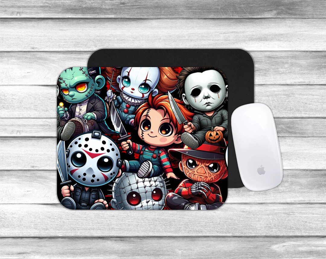 Horror Chibis- Mouse Pad- Gaming Mat- *READY TO SHIP* - Etsy