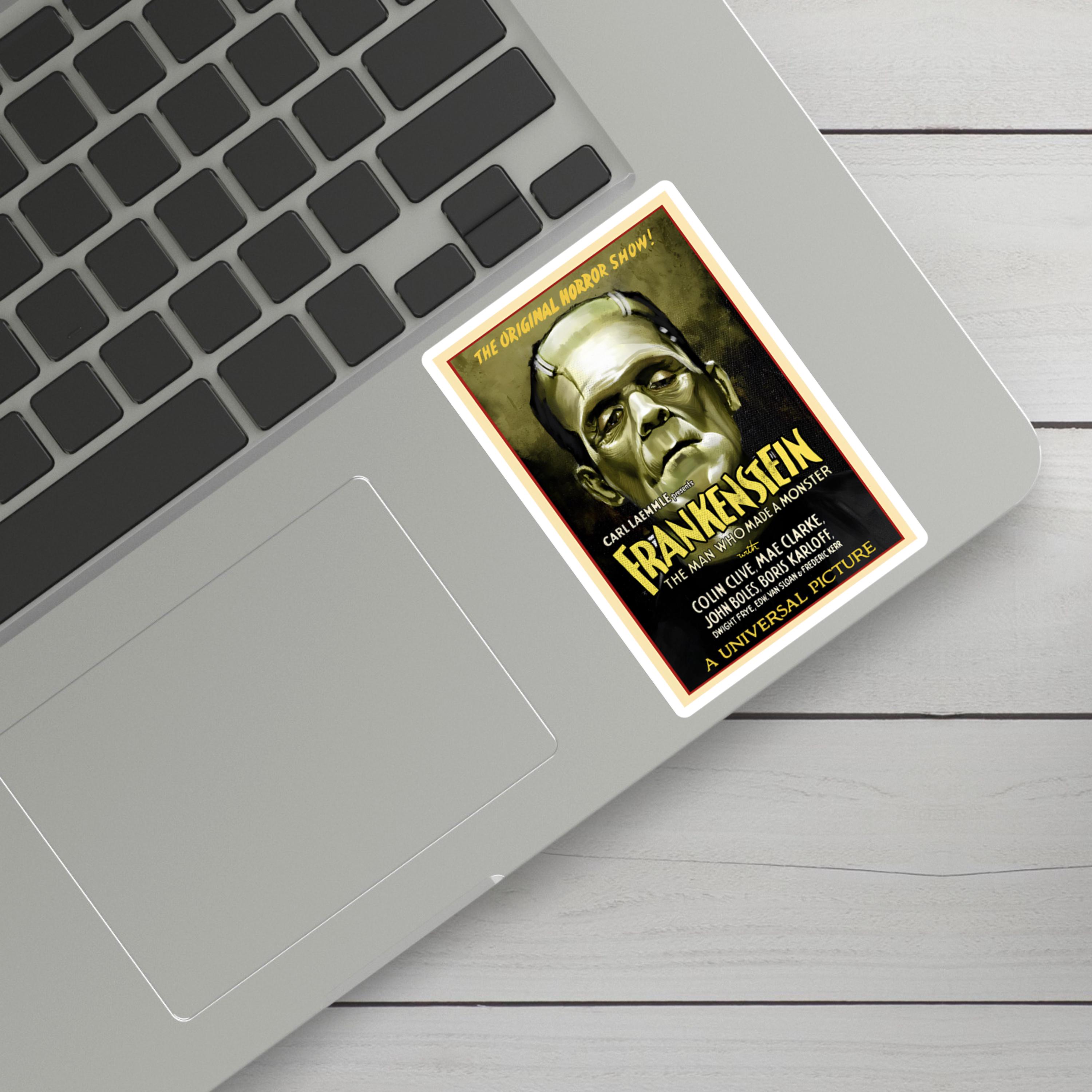 Frankenstein Classic Horror Movie Poster Sticker | Vintage Monster ...