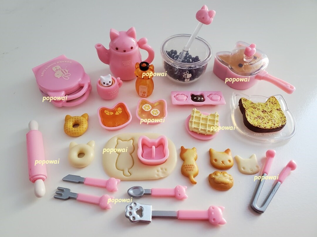 Miniature Nyanko Cutie Cat Kitchen 8 Honey Cafe Tarlin epoch Capsule Toys - Etsy
