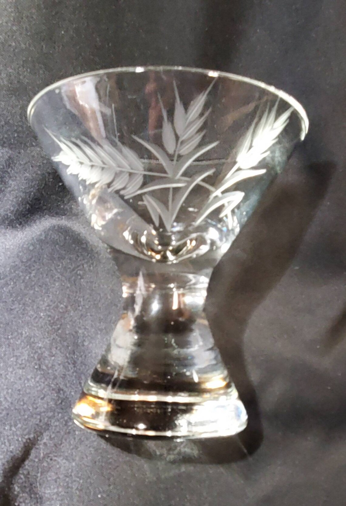 Stemless Small Martini Shot Glass in Crystal Glass With Etched - Etsy
