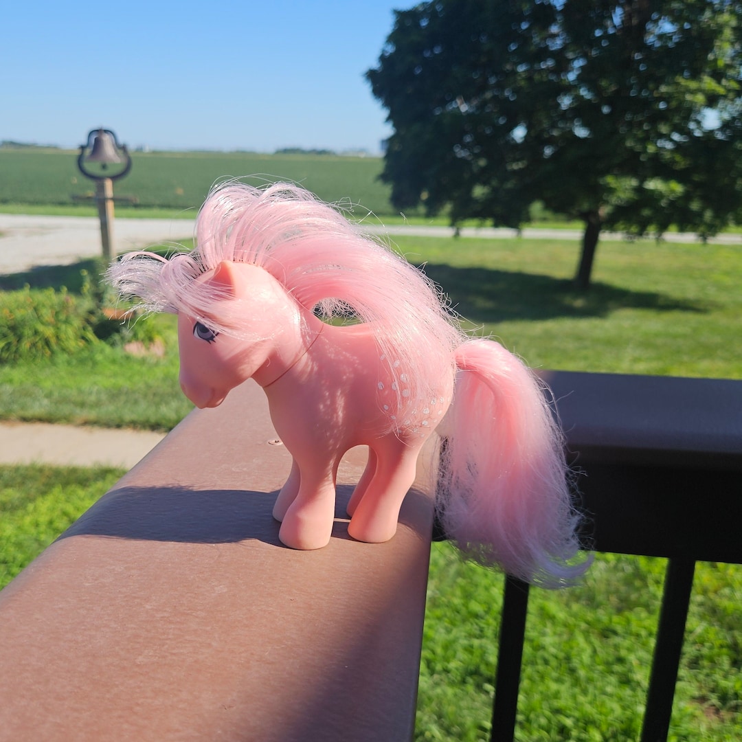 My Little Pony Pink Cotton Candy, White Polka Dots, 1982 G1 Hasbro MLP ...