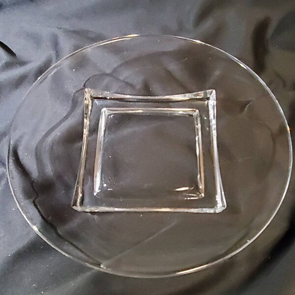 Square Glass Plate - Etsy