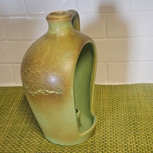Rumrill Jug Candle Holder, USA 1930s, Copper Brown & Green, American ...