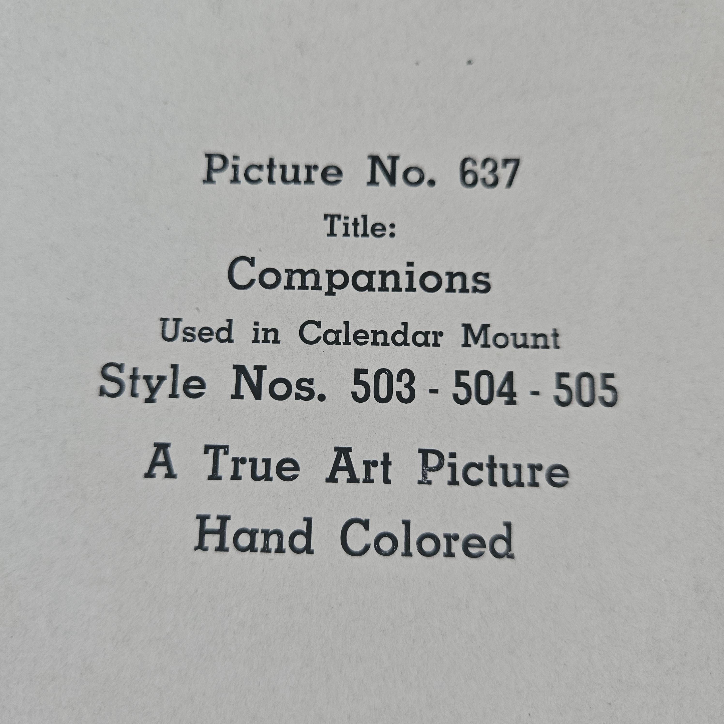 3 Scenic Calendar Topper Samples, 40s 50s, True Art Hand Colored, New ...