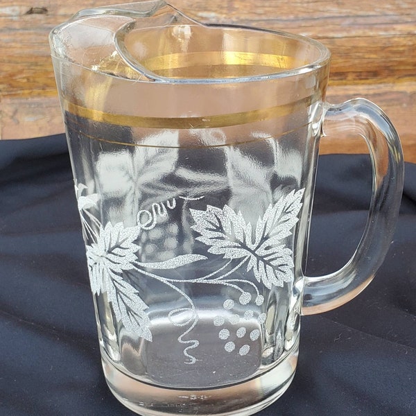 Frosted Pitcher Set - Etsy