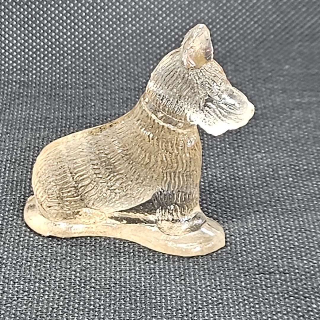 1920s Mini Sitting Scottie Dog, EAPG L.E. Smith, Clear Glass - Etsy