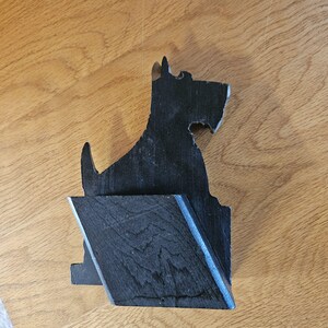 Vintage Wooden Scottie Dog With Attached Box, Holds Deco Clothes Brush ...