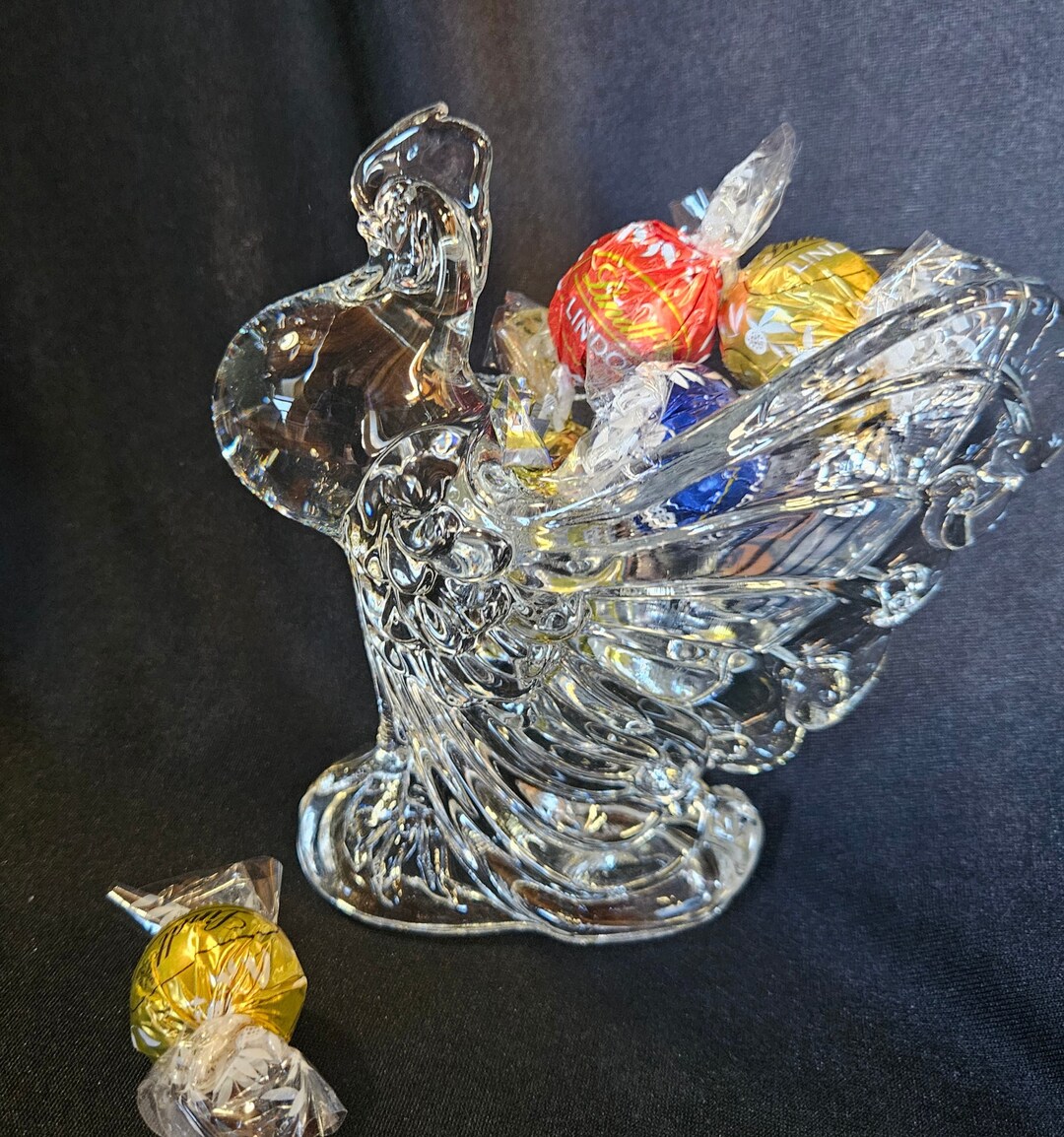 SALE! Rare Heisey Chanticleer Vase, Clear Glass Collectible Vintage ...