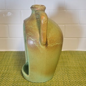 Rumrill Jug Candle Holder, USA 1930s, Copper Brown & Green, American ...
