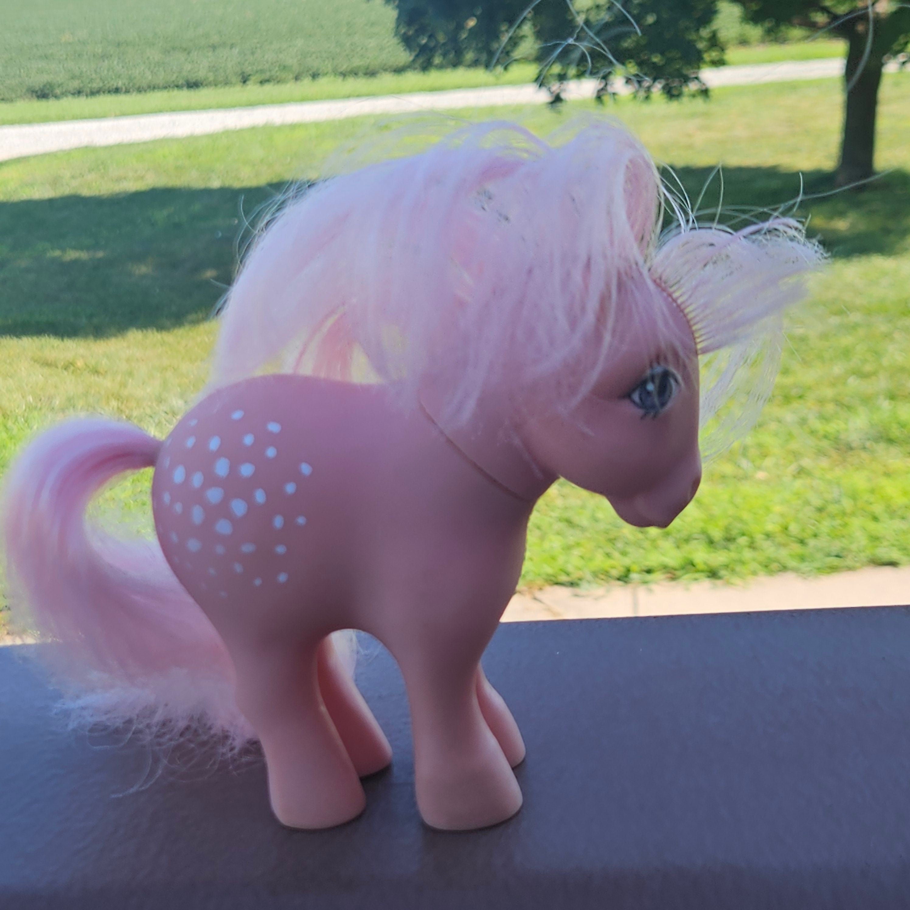 My Little Pony Pink Cotton Candy, White Polka Dots, 1982 G1 Hasbro MLP ...