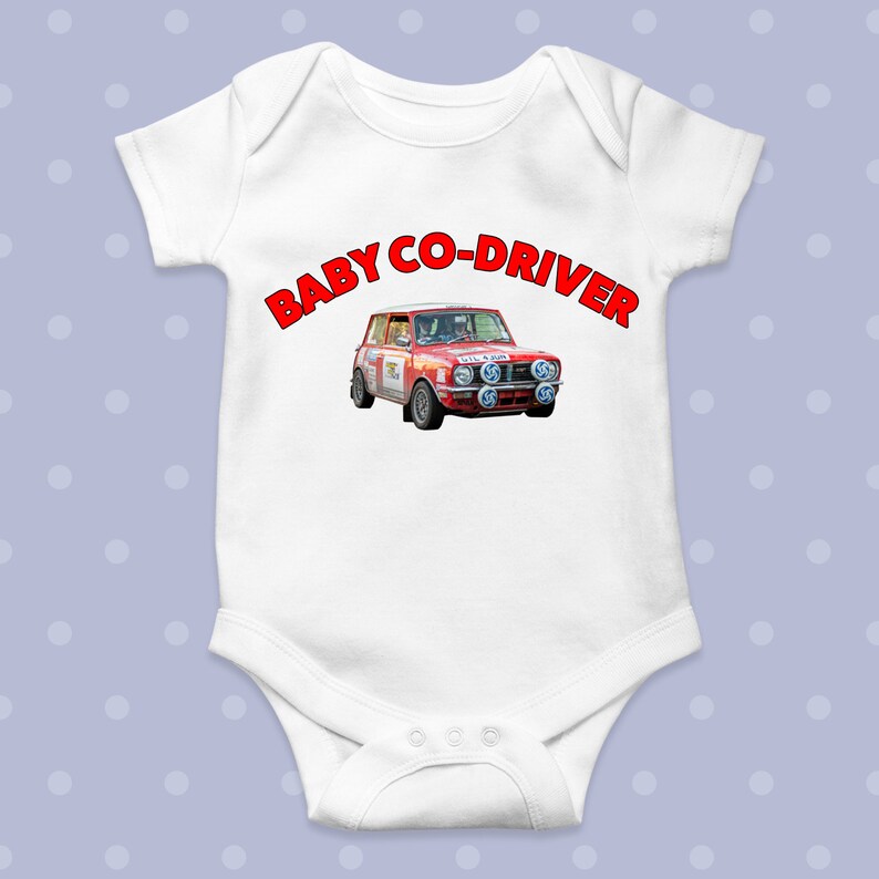 Mini White Baby Grow 'baby Driver' or 'baby Co-driver' Design - Cute ...