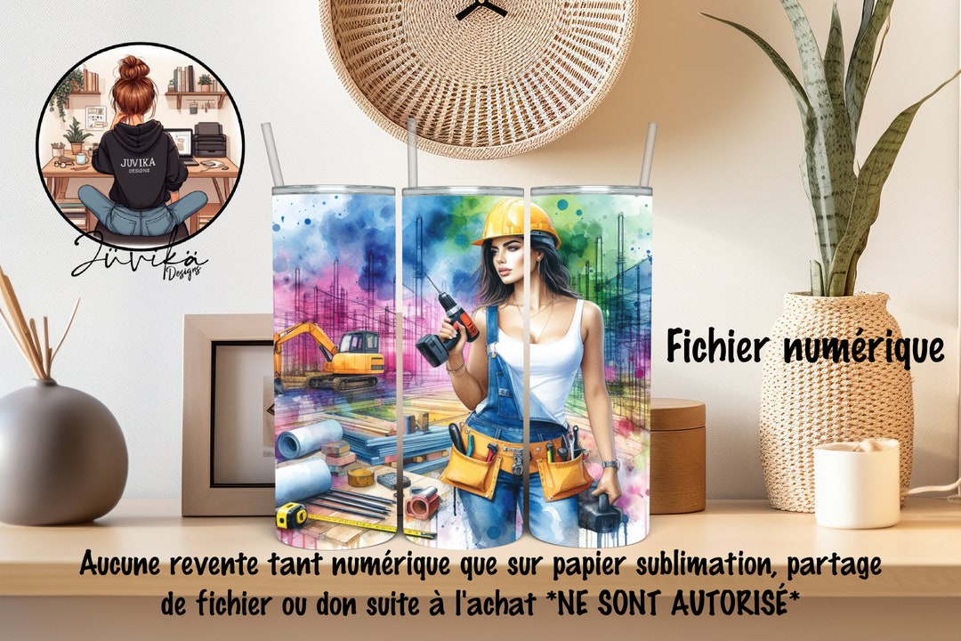 Digital File, Girl on Construction Site Sublimation Designs - Etsy
