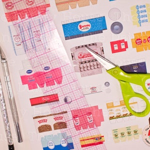 1:12 Scale Deluxe Dollhouse Baking Set Printable, Instant Download ...