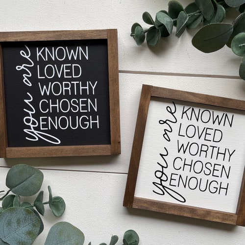 You Are Loved Sign / Inspirational Sign - Etsy