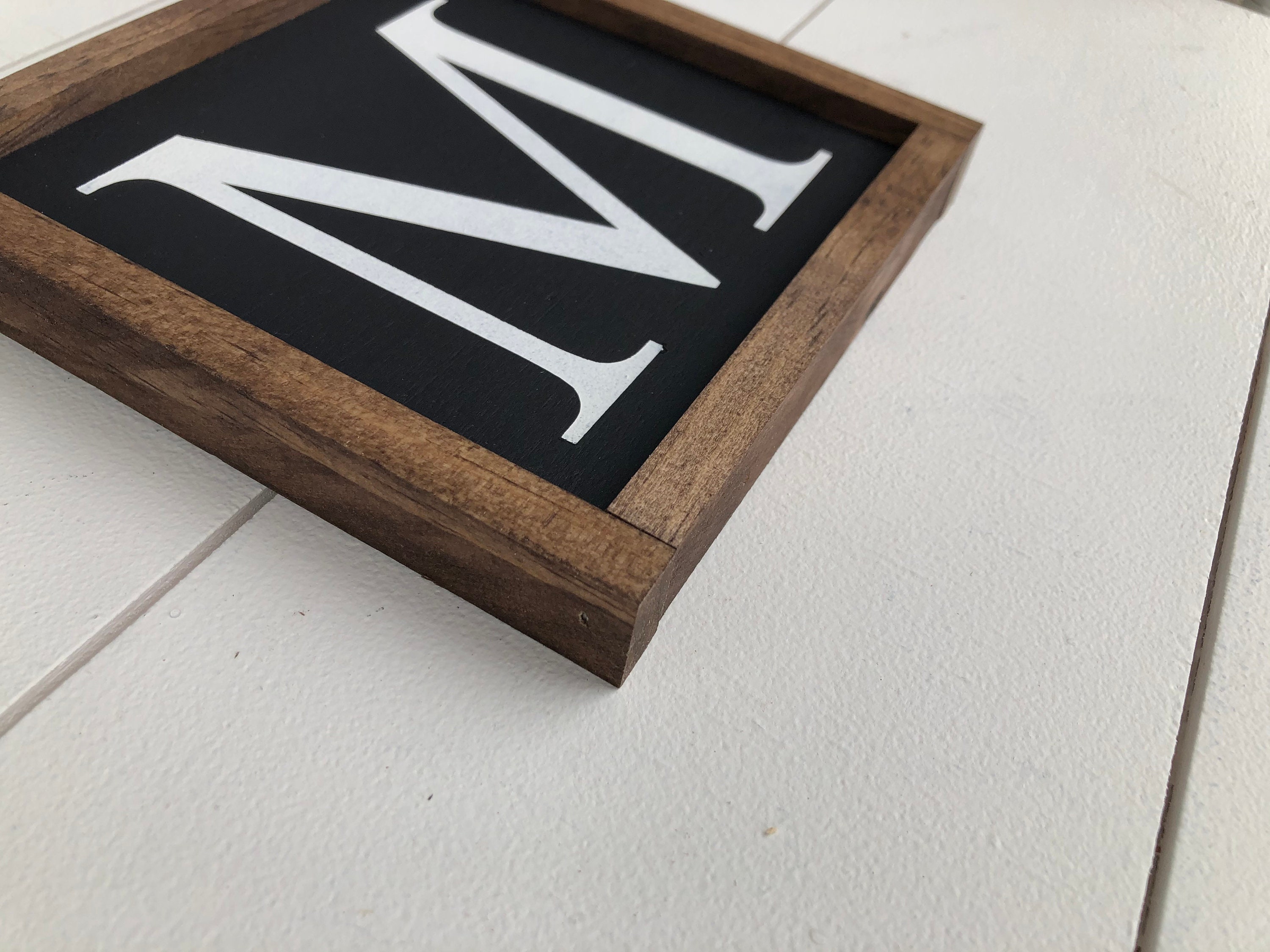 Monogram Wooden Sign / Mini Sign / Tiered Tray Sign / Gallery Wall ...