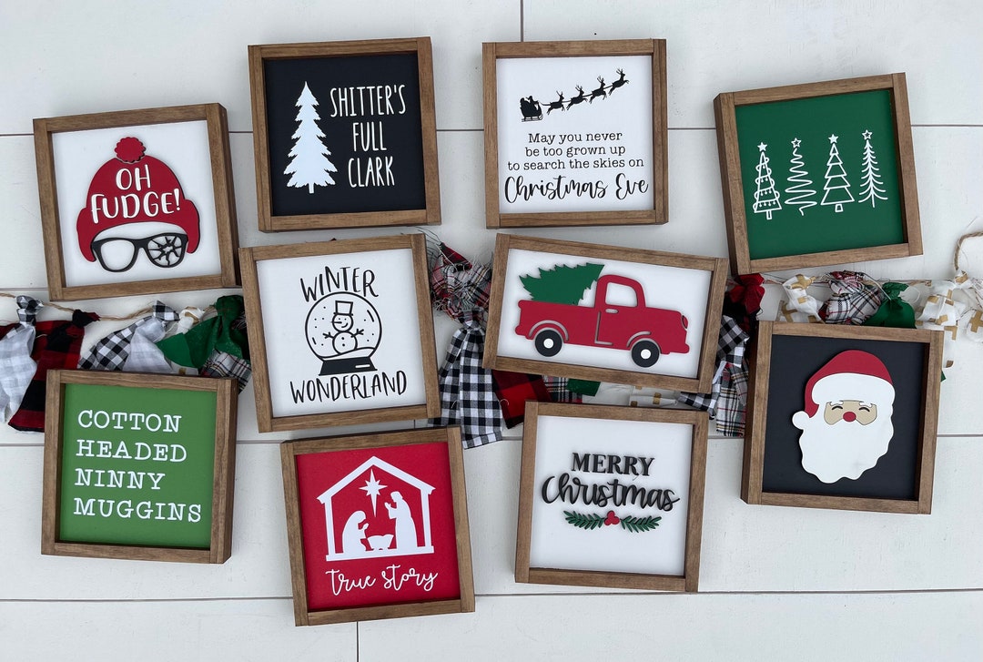 Christmas Signs / Christmas Decor / Wooden Signs - Etsy