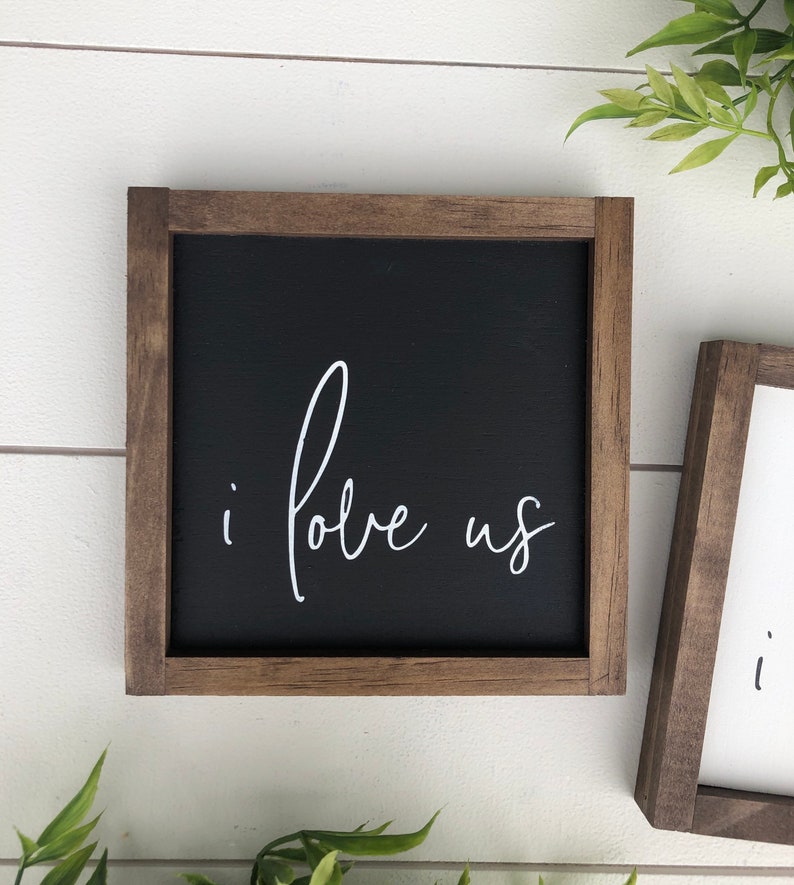 I Love Us Sign / Wooden Sign - Etsy