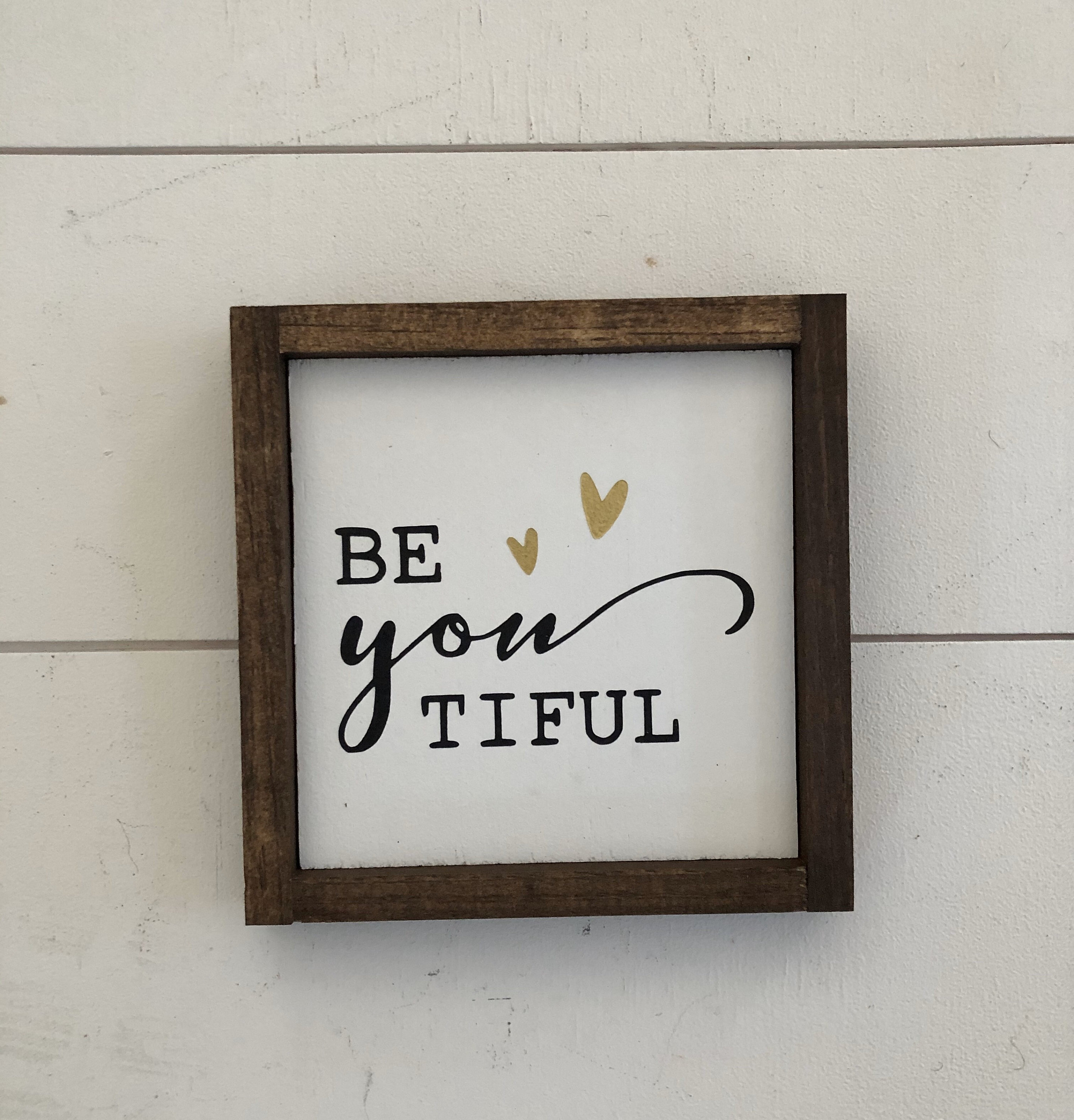 Beyoutiful Wooden Sign/ Mini Sign / Tiered Tray Sign / Girl - Etsy