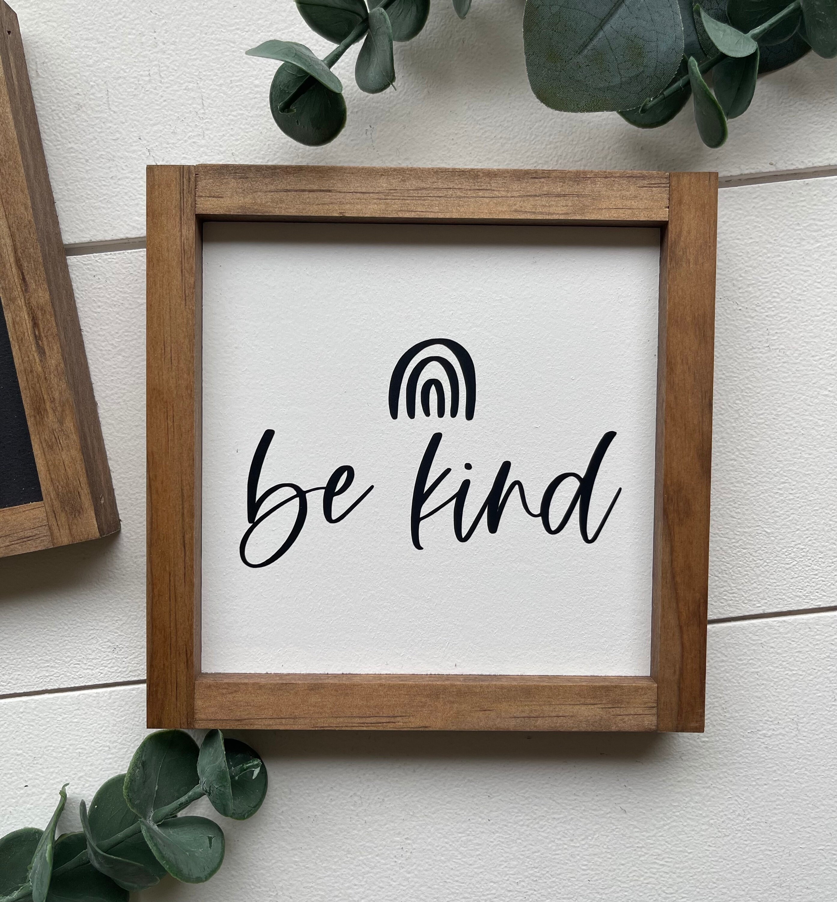 Be kind sign / wooden sign /Rainbow sign | Etsy