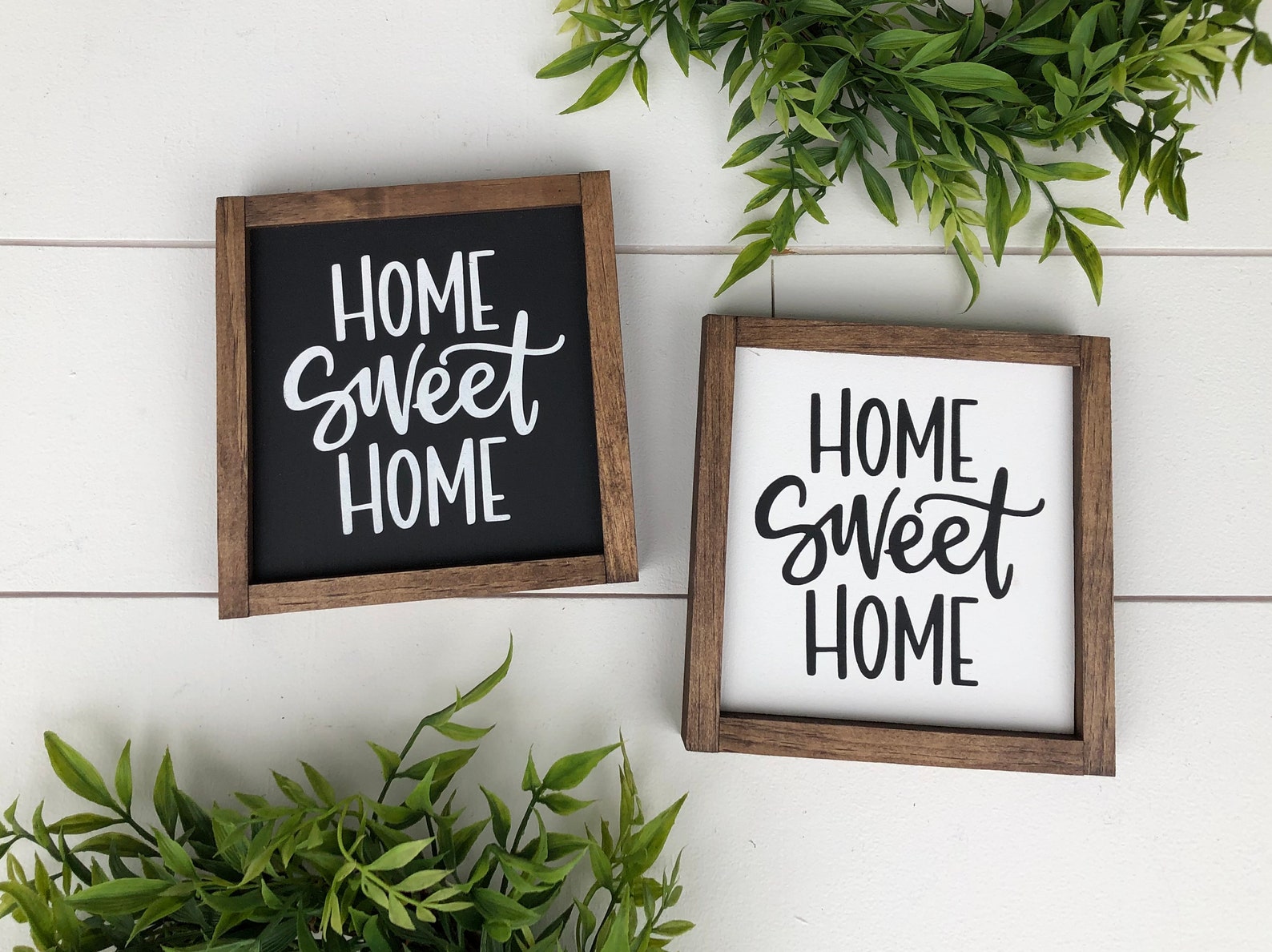 Home Sweet Home Wooden Sign / Mini Sign / Tiered Tray Sign / Entryway ...