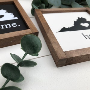 State Home Sign / Any State Available / Farmhouse Sign / Virginia Home ...