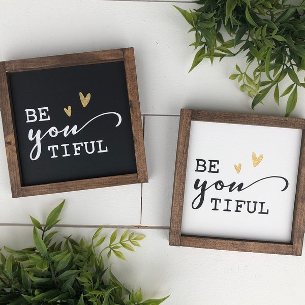 Beyoutiful Sign - Etsy