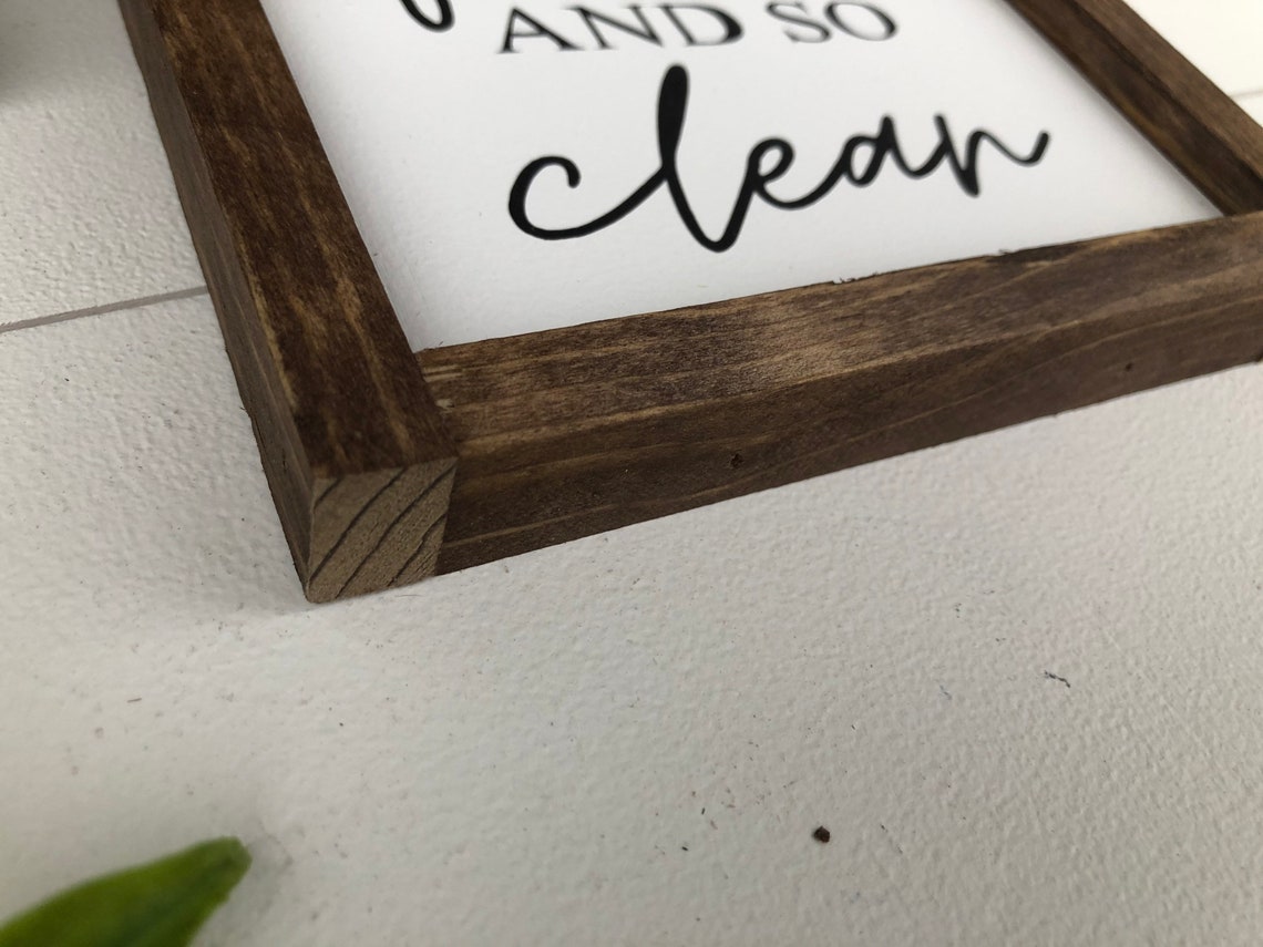 So Fresh and so Clean Sign / Bathroom Sign / Bathroom Decor / - Etsy