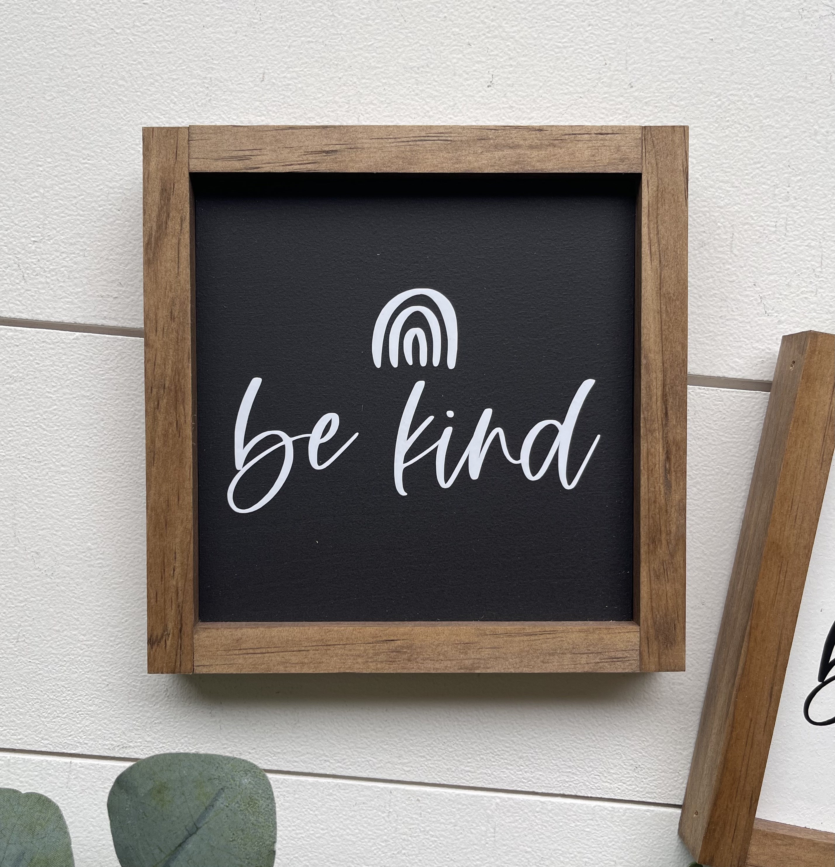 Be kind sign / wooden sign /Rainbow sign | Etsy