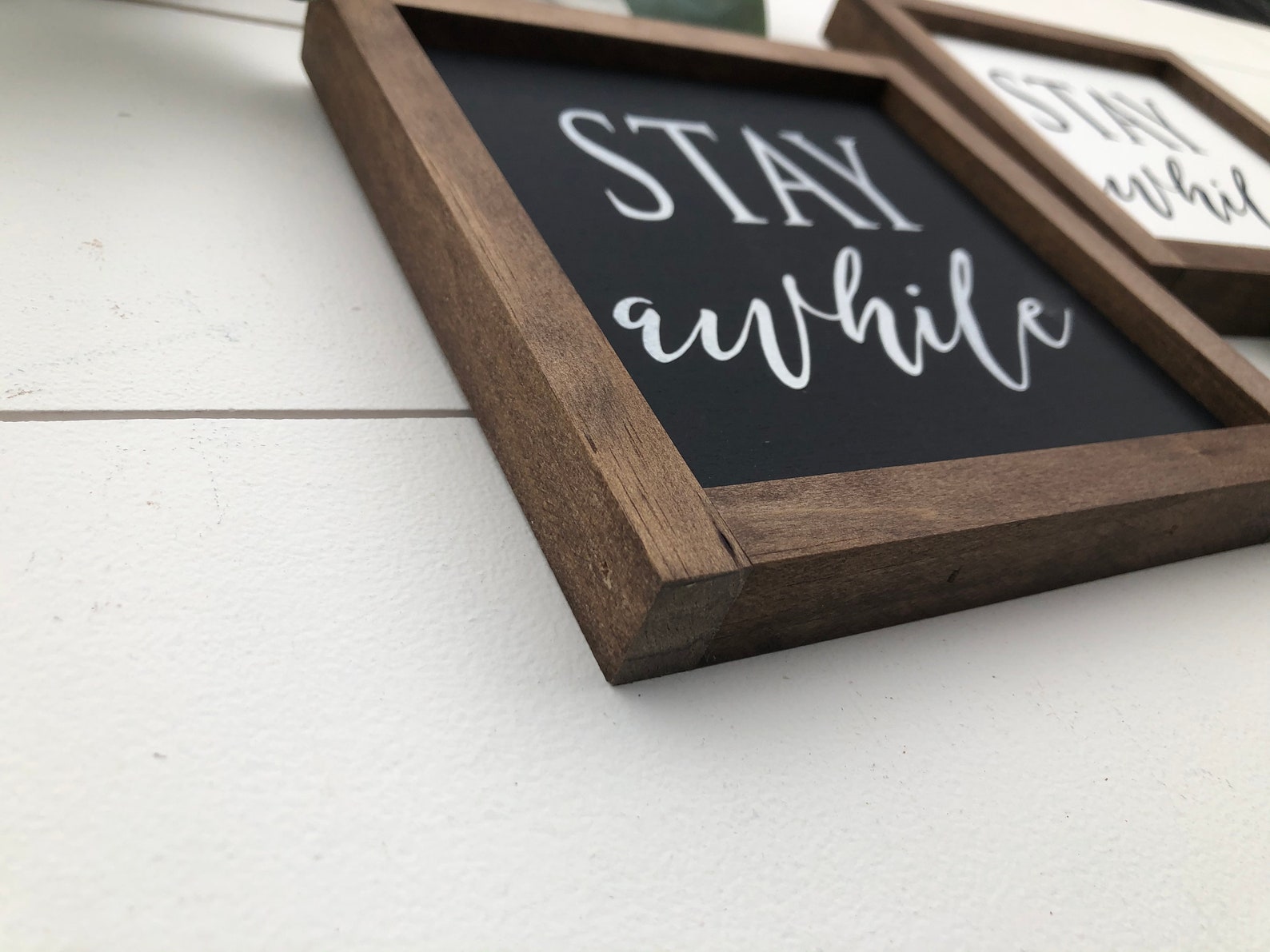 Stay Awhile Sign / Living Room Sign/ Wall Decor/ Wooden Sign - Etsy