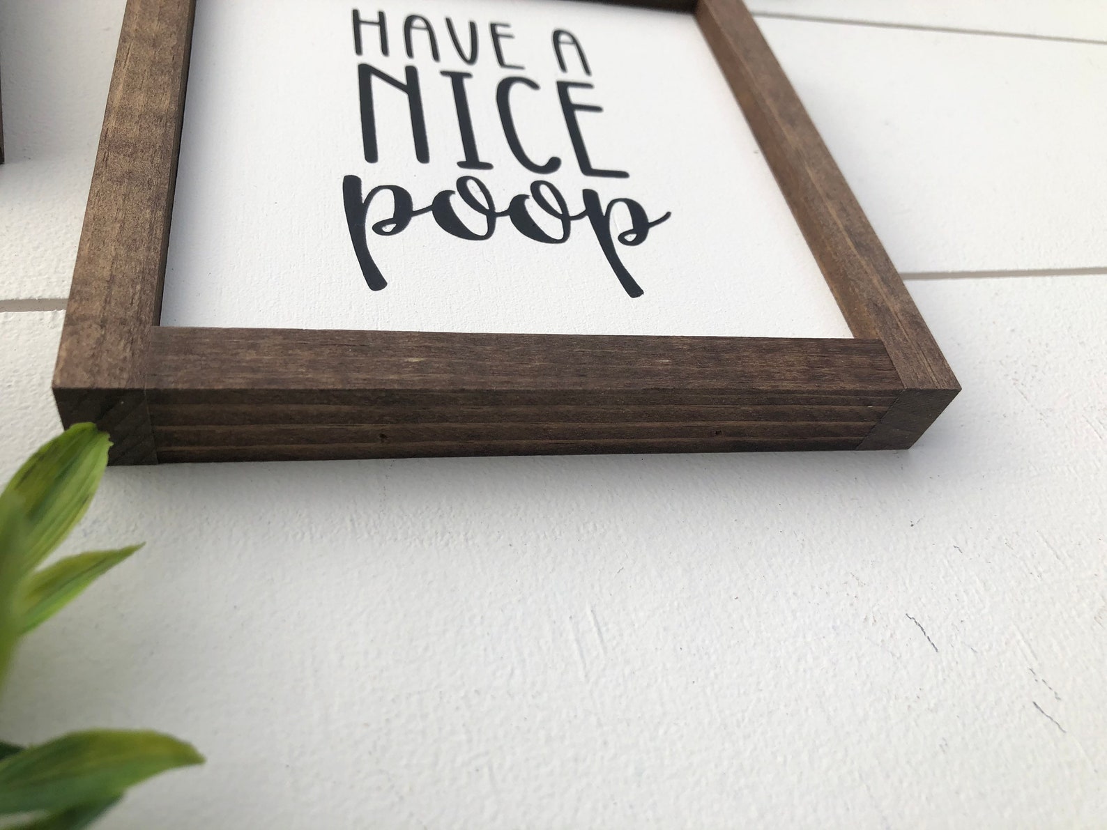 Have a Nice Poop Wooden Sign / Mini Sign / Bathroom Sign / - Etsy