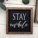 Stay Awhile Sign / Living Room Sign/ Wall Decor/ Wooden Sign - Etsy