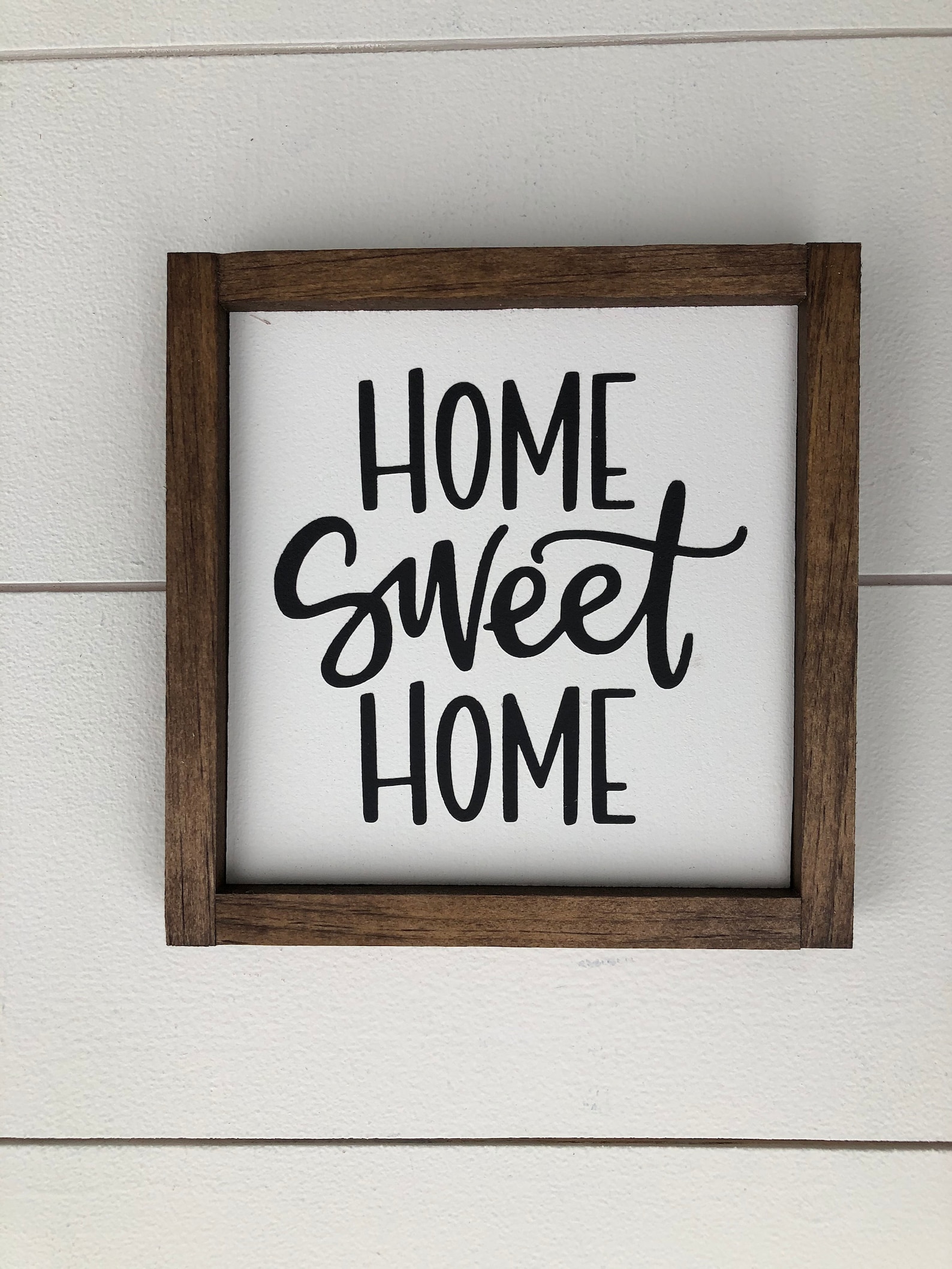 Home Sweet Home Wooden Sign / Mini Sign / Tiered Tray Sign / Entryway ...