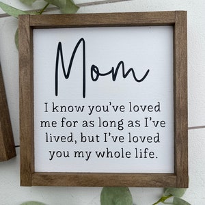Mom Wooden Sign / Mothers Day Gift - Etsy