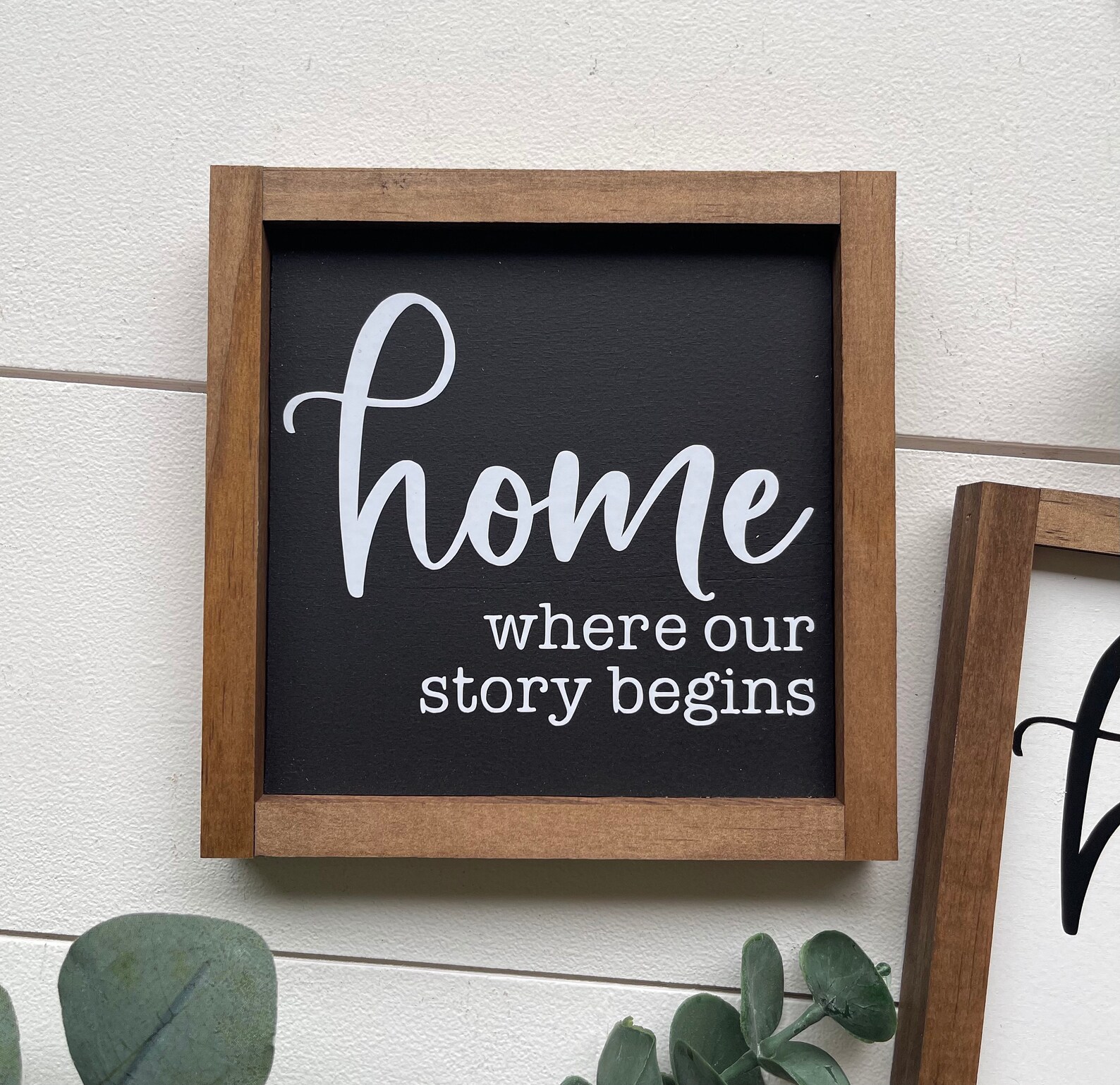 Home Where Our Story Begins / Wooden Sign / Mini Sign / Tiered Tray ...
