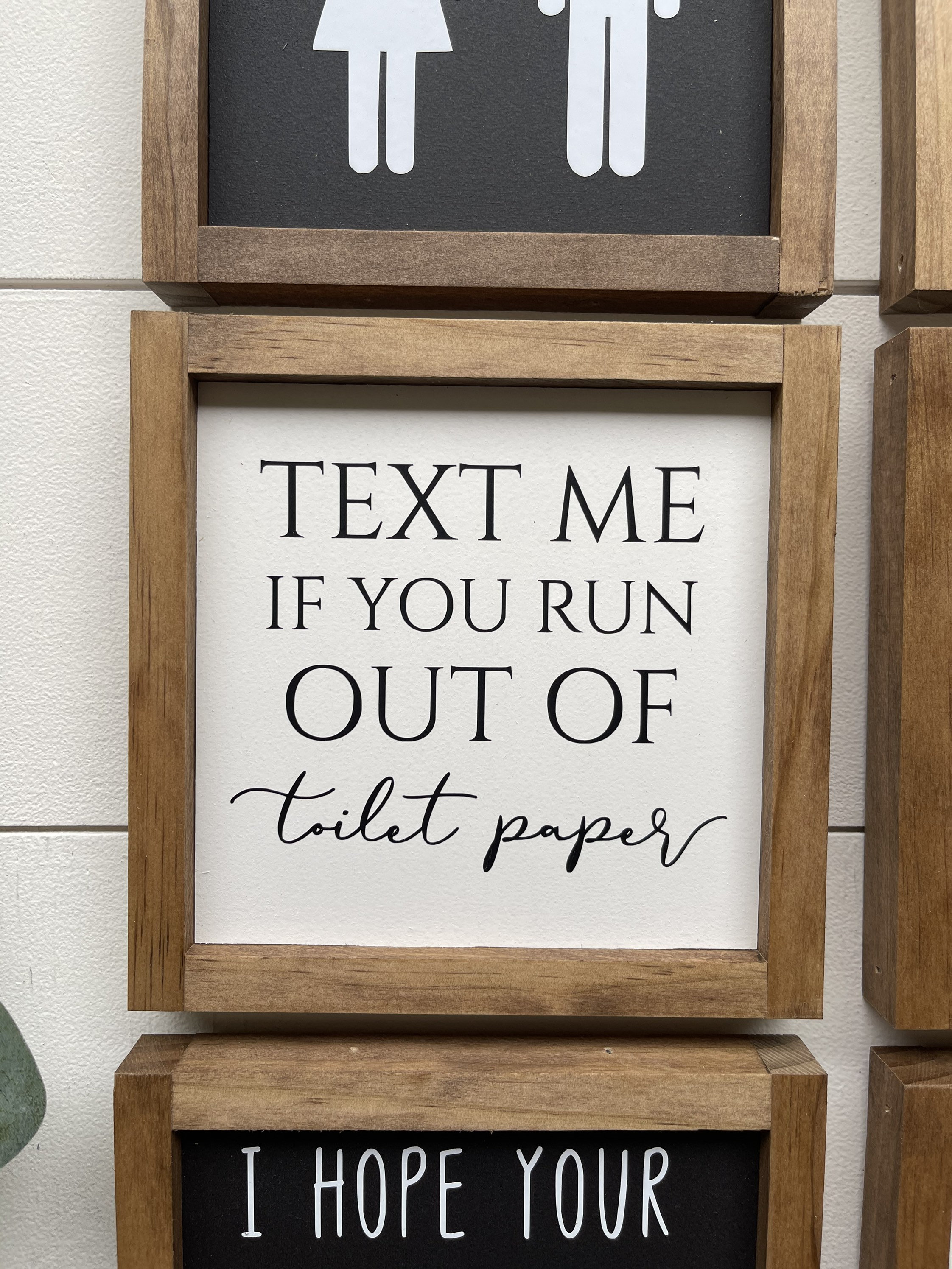 Bathroom sign / bathroom wall decor / funny bathroom / would | Etsy