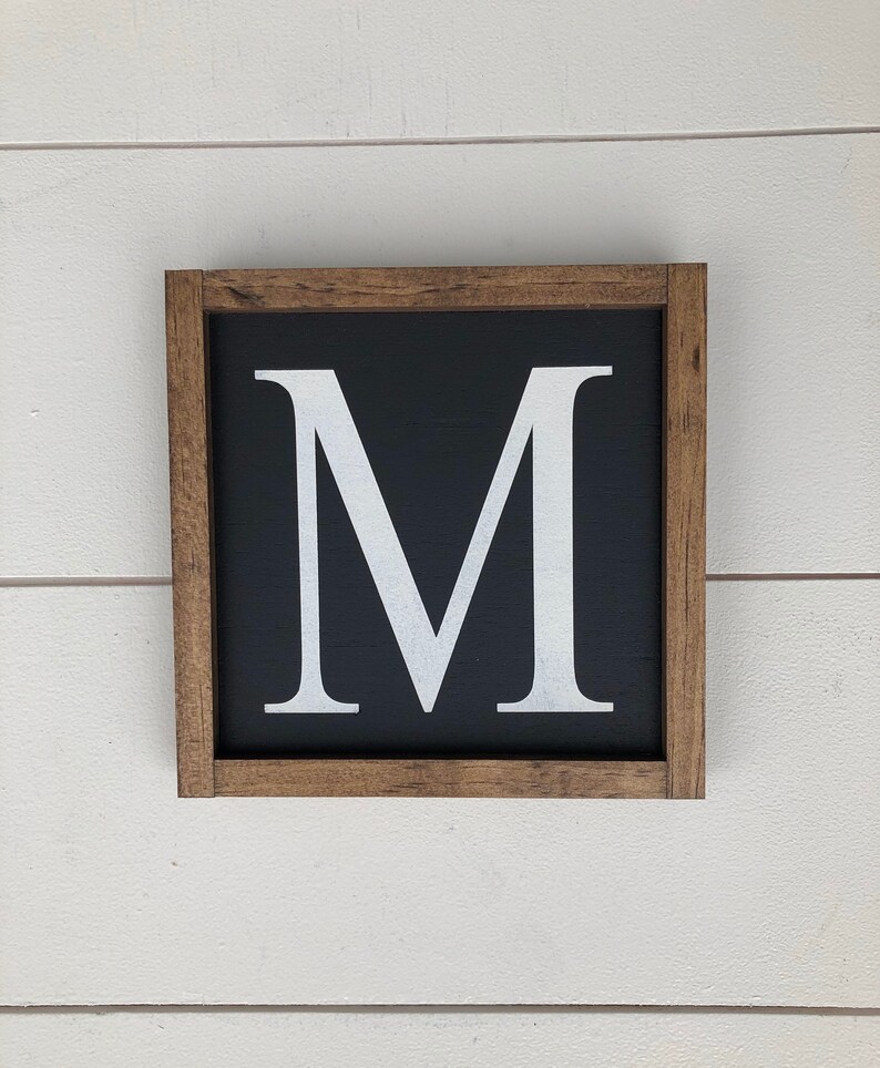 Monogram Wooden Sign / Mini Sign / Tiered Tray Sign / Gallery Wall ...