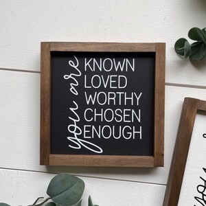 You Are Worthy Sign / Inspirational Sign / You Are Enough / You Are ...