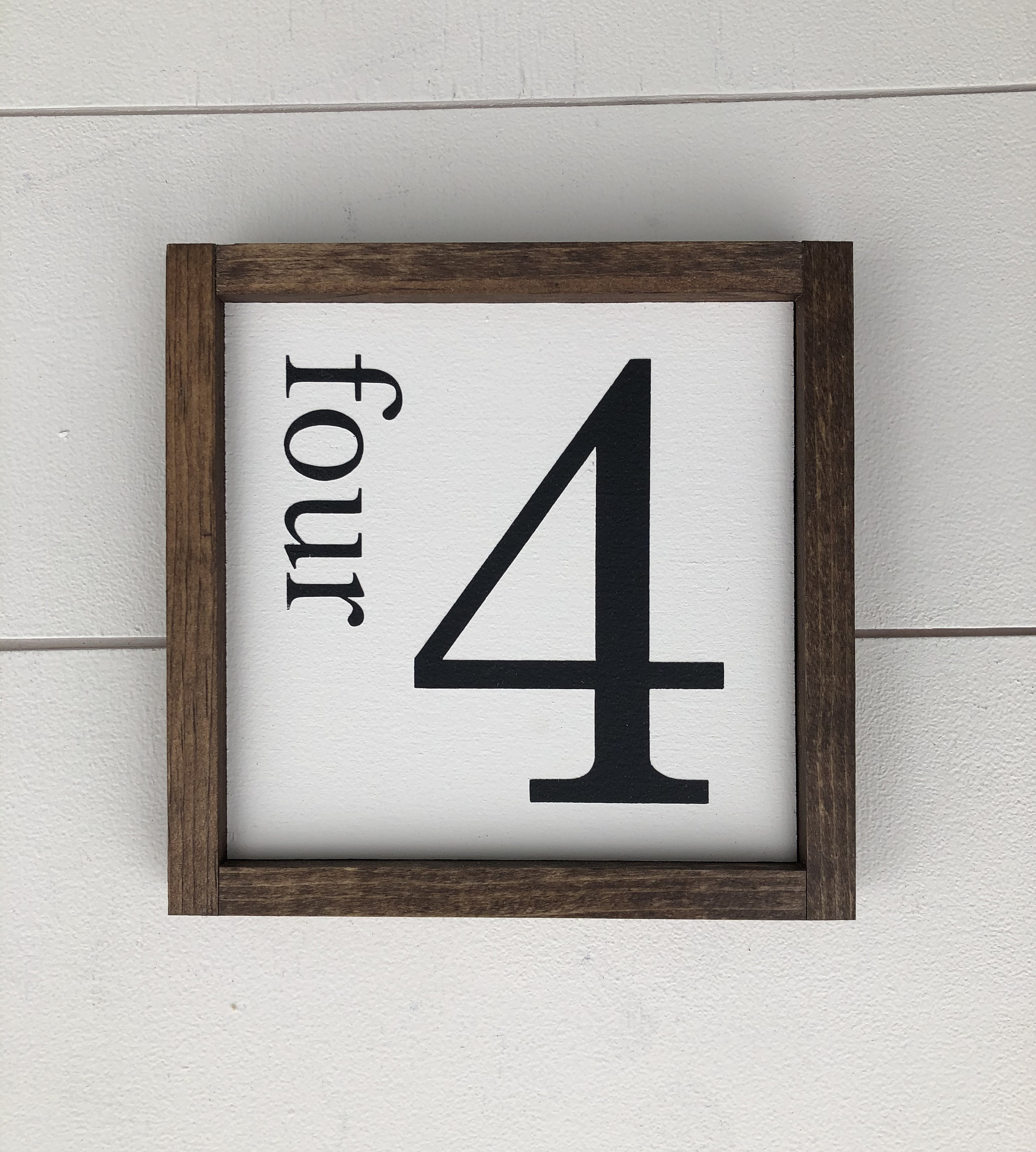 Family Number Sign / Farmhouse Wood Sign - Etsy