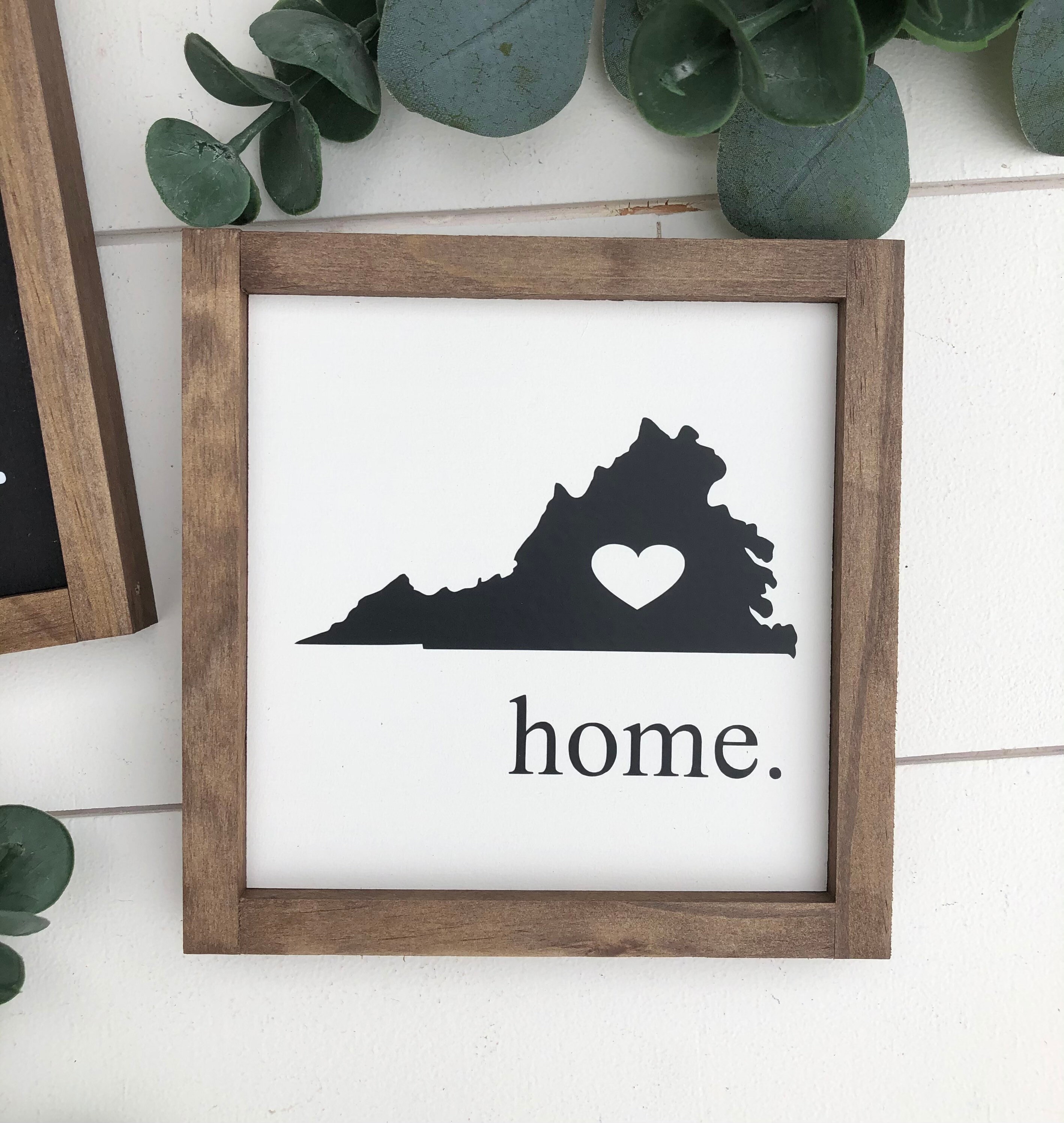 State Home Sign / Any State Available / Farmhouse Sign / - Etsy